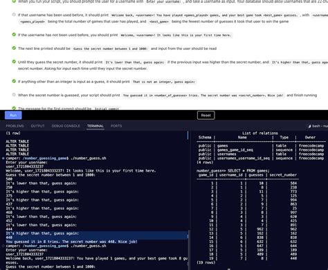 Number Guessing Game Opens A Site With Photos Of R Velasquez Backend Development The