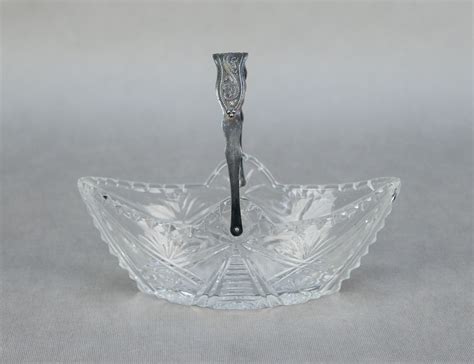 Контора К Старинная хрустальная конфетница артикул КФ 21845
