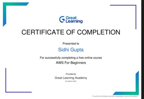 Sidhi Gupta On Linkedin Aws Certification