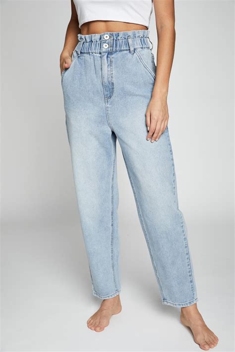 Paperbag Jean Brooklyn Blue Cotton On Jeans