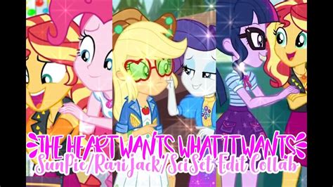 The Heart Wants What It Wants Sunpierarijacksciset Mlp Edit Collab