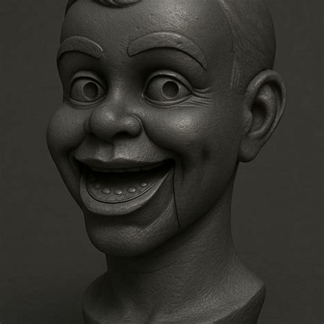 👾 Creepy Ventriloquist Dummy Head 3d Printable Stl Model For Horror