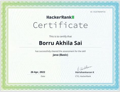 Akhila Sai Borru On Linkedin Java Programming Certification
