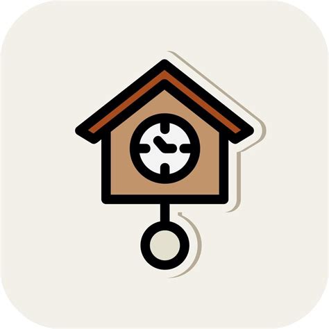 Cuckoo Clock Vector Icon Design 21314440 Vector Art At Vecteezy