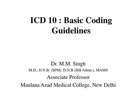 Ppt Icd 10 Basic Coding Guidelines Powerpoint Presentation Free Download Id 4338407