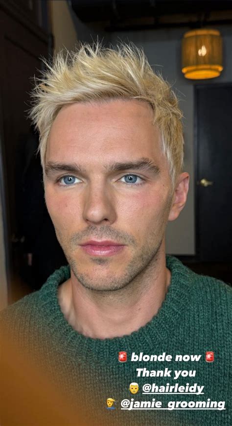 Nicholas Hoult Debuts Platinum Blonde Hair Transformation