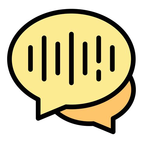 Speech Recognition Icon Color Outline Vector 19190938 Vector Art At