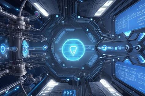 Premium AI Image Futuristic Quantum Data Encryption Lab
