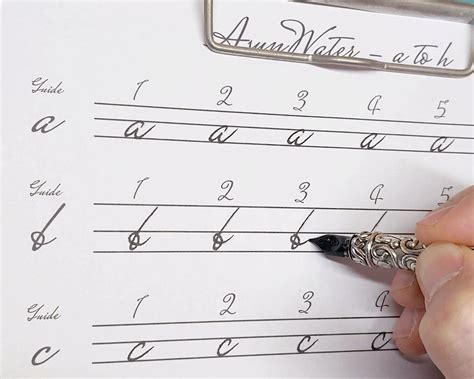 Fancy Cursive Letter Practice For Adult Handwriting Download Now Etsy