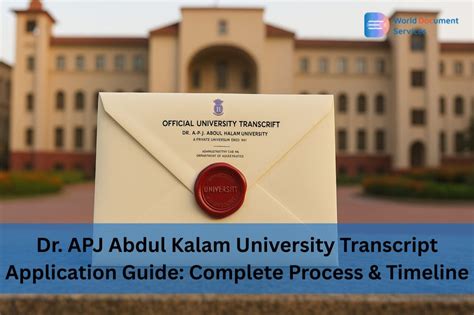 Dr Apj Abdul Kalam University Transcript Application Guide