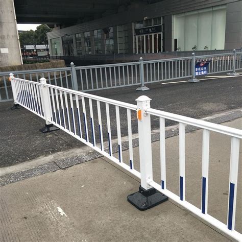 艾仑 排队分流 道路隔离栏杆 市政镀锌护栏 铁艺围栏可定制1 2 3m