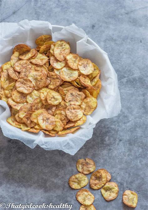 Green Banana Chips Air Fried That Girl Cooks Healthy