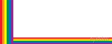 Lgbt Flag Rainbow Flag Border Frame Design Vector Wall Mural • Murals
