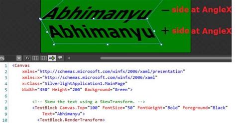 Skewtransform In Xaml Silverlight