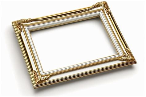 Premium Ai Image Beautiful Shiny Metal Detector Frame Isolated On White Background Created