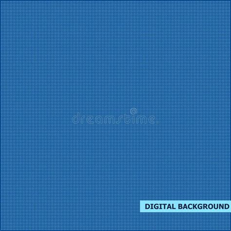 Vector Seamless Geometric Dotted Pattern Blue Abstract Digital Technology Endless Background