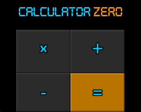 Calculator Zero By Zerox4