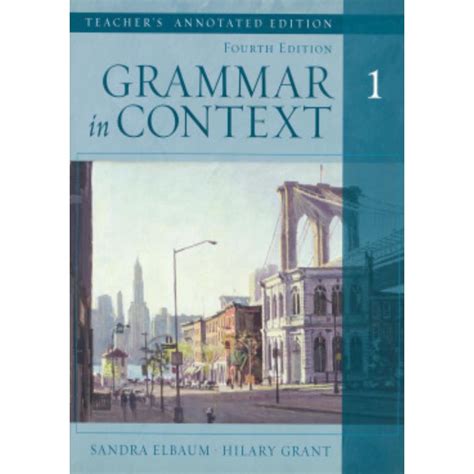 Grammar In Context 1 Teachers Annotated Edition Fourth Edition No Shoptime