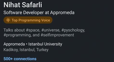 Nihat Safarli On Linkedin Top Programming Voice 💥 16 Comments