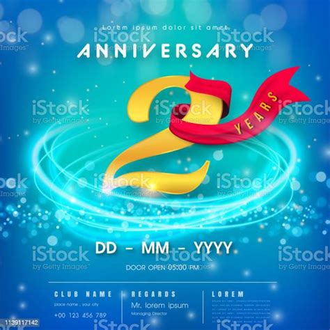 블루 추상 미래 공간 배경에 2 년 기념일 로고 템플릿 하이테크 네트워크 디지털 기술 개념 디자인 요소와 숫자를 축 하 하는 2nd 현대 기술 디자인 광고에 대한 스톡 벡터