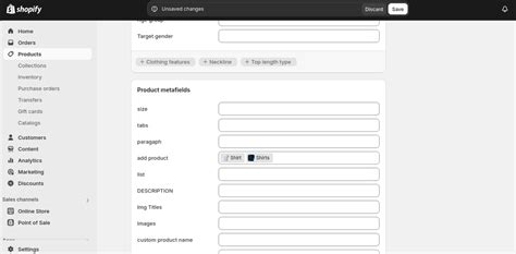how to create multiple products using metafields on shopify product