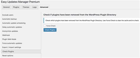 Check Plugins Premium Easy Updates Manager