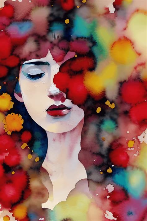 Red Abstract Woman Creative Fabrica