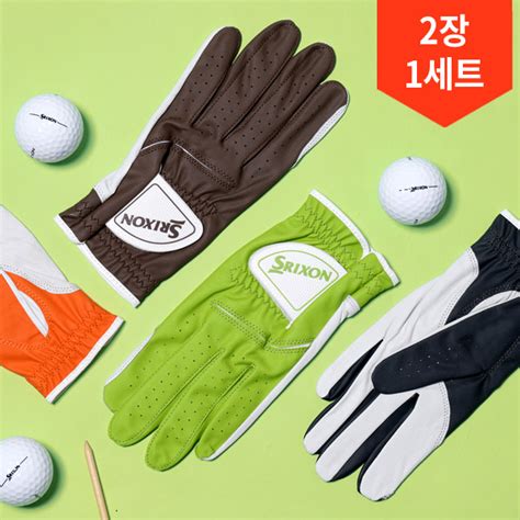 핫딜 2장1세트던롭 스릭슨 하이브리드 컬러 남성 골프장갑 딜팡 골프용품 전문쇼핑몰