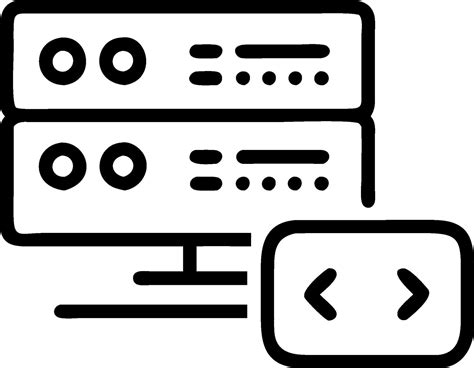 Erp Dashboard And Server Icon With Copy Space For Software