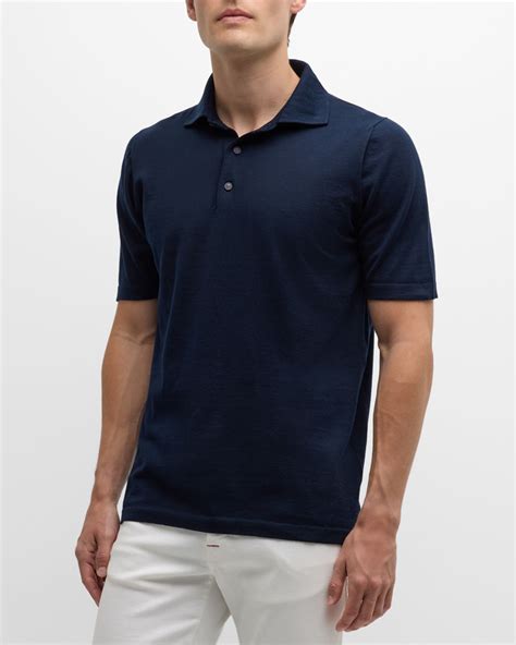 Kiton Mens Cotton Polo Shirt Neiman Marcus