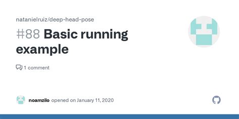 Basic Running Example · Issue 88 · Natanielruizdeep Head Pose · Github