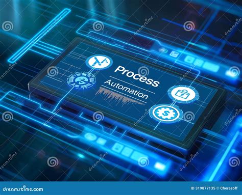 Digital Process Automation Concept Stock Image Image Of Progress