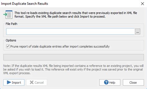 Export And Import Duplicate Search Results