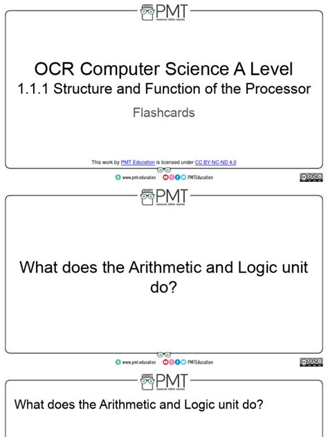 111 Structure And Function Of The Processor Flash Cards Pdf