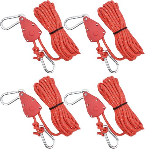 Corde De Tente Réfléchissante Corde à Cliquet Réglable Adaptée Au