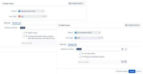 Creating Different Default Local Items For Different Issue Types In Multiple Projects
