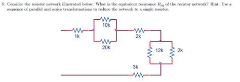 Solved Consider The Resistor Network Illustrated Below What Chegg Com
