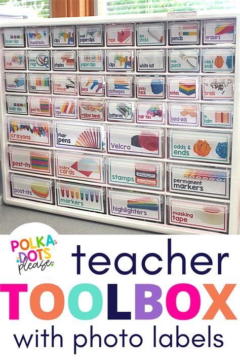 Teacher Toolbox Labels Teacher Tool Box Labels Colorful Classroom