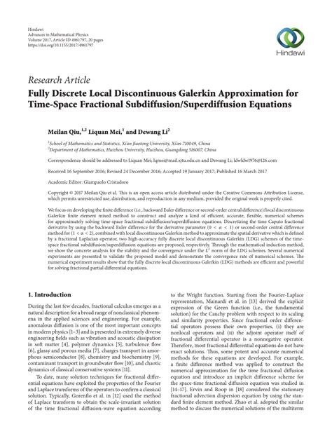pdf fully discrete local discontinuous galerkin approximation for