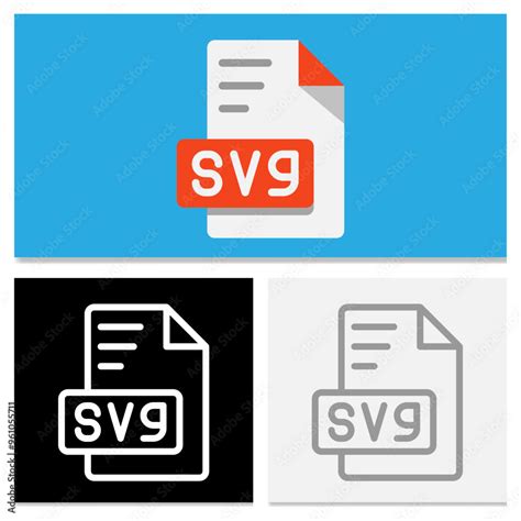 Set Svg Document File Format Flat File Type Icons Are Perfect For A