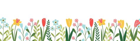 Spring Flowers Banner Vector Art Icons And Graphics For Free Download