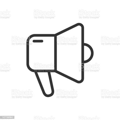 라우드 스피커 개요 벡터 아이콘 라우드 스피커 스톡 벡터 아이콘 웹 모바일 앱 및 Ui 디자인 검색 엔진에 대한 스톡 벡터 아트