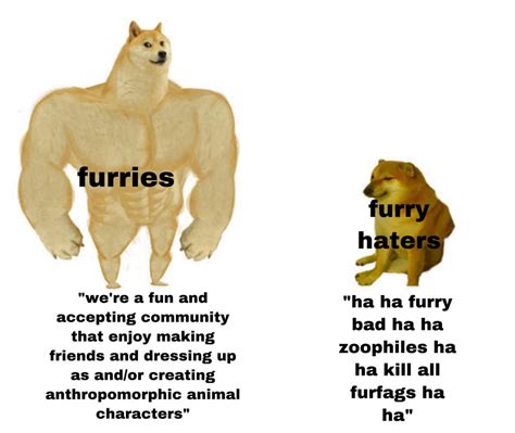 The Average Size Of A Furry Hater Brain 🤏 Furrymemes