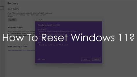 Explained How To Reset Windows 11 Using Settings