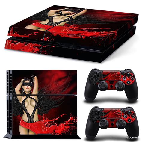 PlayStation 4 PS4 Console Skin Decal Sticker Sexy Girl 2 Controller Skins Set 743031183709 EBay