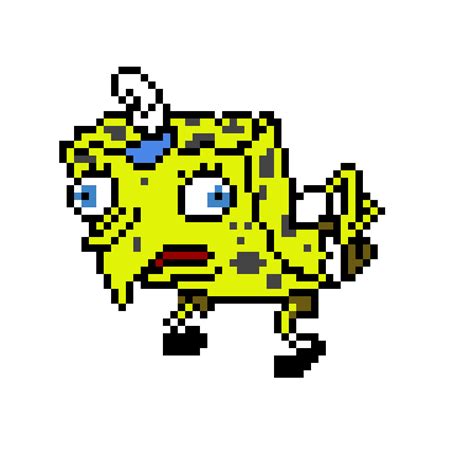 Spongebob Bird Pixel Art