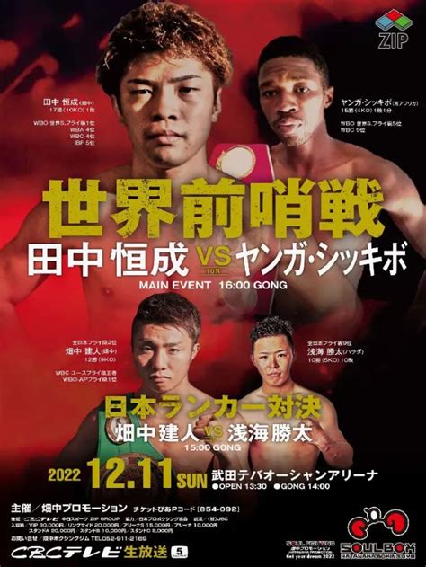 今週のボクシング注目カード（12 5 12 11）国内編 田中恒成×ヤンガ・シッキボ デラホーヤ（魚）のgloveびいき