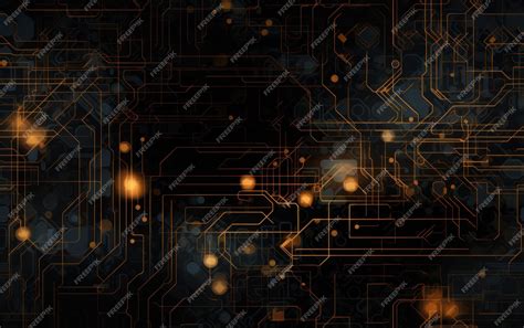 Premium Ai Image Technological Circuitry Texture Background