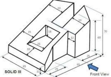 i need a multiview front top side auxiliary of