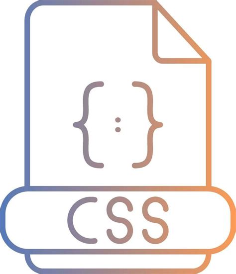 Icono De Degradado De Línea Css 36988705 Vector En Vecteezy